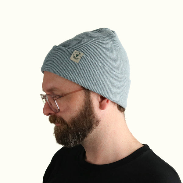 Recycled Cotton Toque – Steel Blue – Flannel Foxes